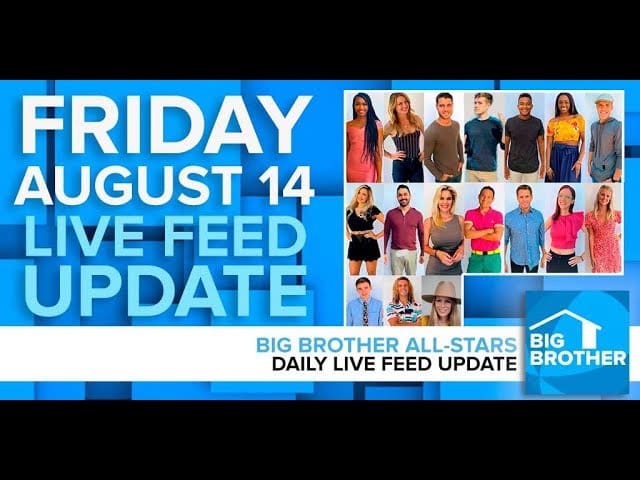 Big Brother All-Stars | Live Feed Update | Friday, Aug 14, 2020 | RHAP ...