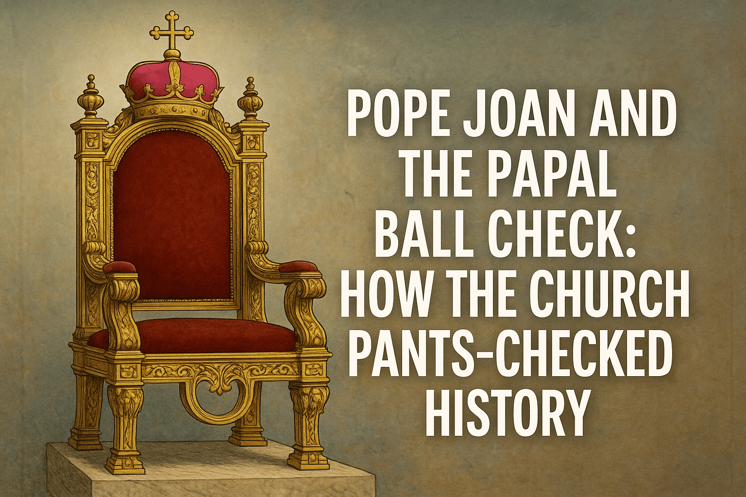 Pope Joan & the Papal Ball Check: Vatican’s Most Absurd Ritual ...