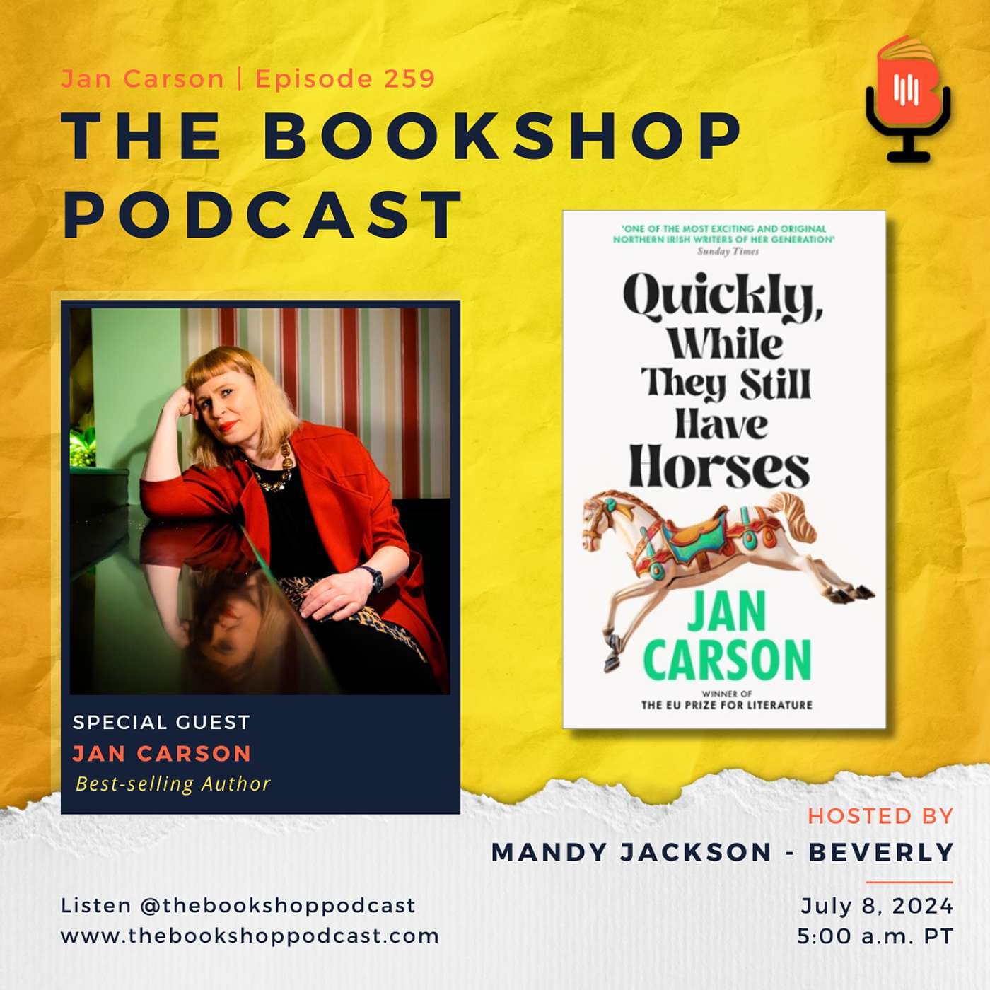 Quickly, While They Still Have Horses: An Interview with Jan Carson ...