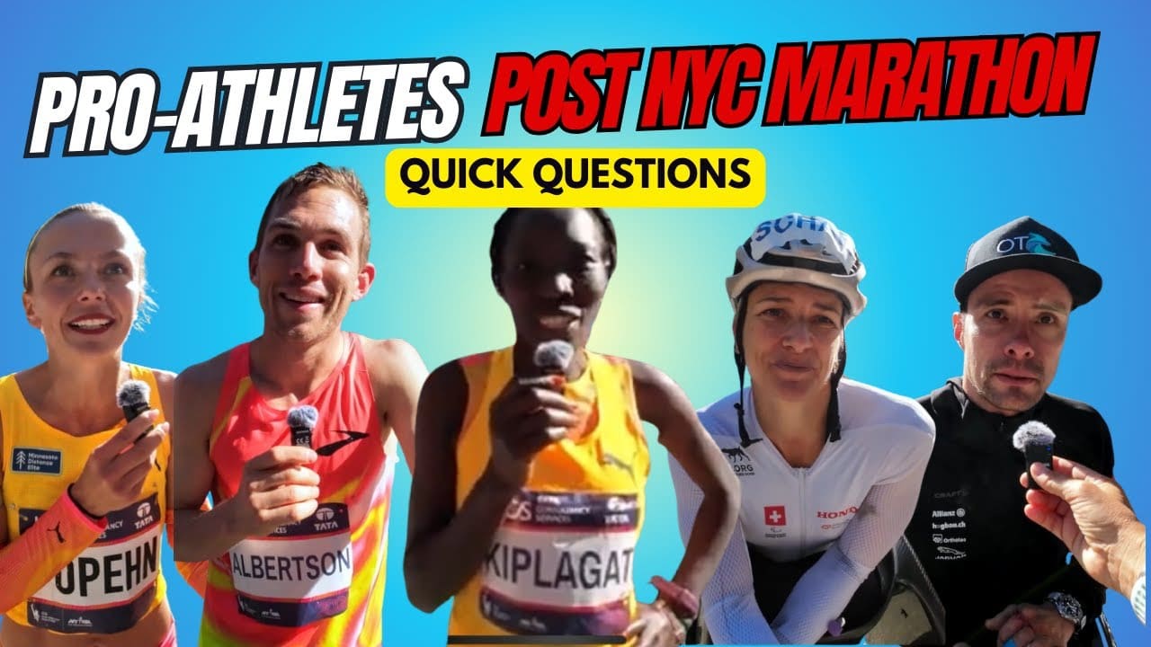 2024 NYC Marathon Post Professional Athletes Interviews