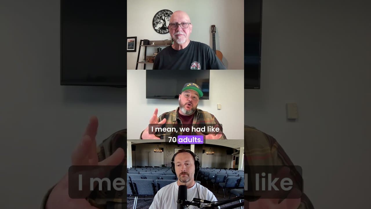 Pastor Kyle talks about the challenges they faced going to two services ...