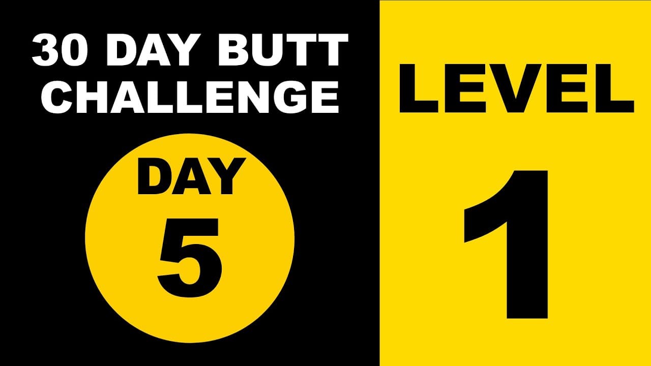 30 DAY BUTT challenge Day 5️⃣ - Level 1 🟡 push your Buttocks | P4P ...