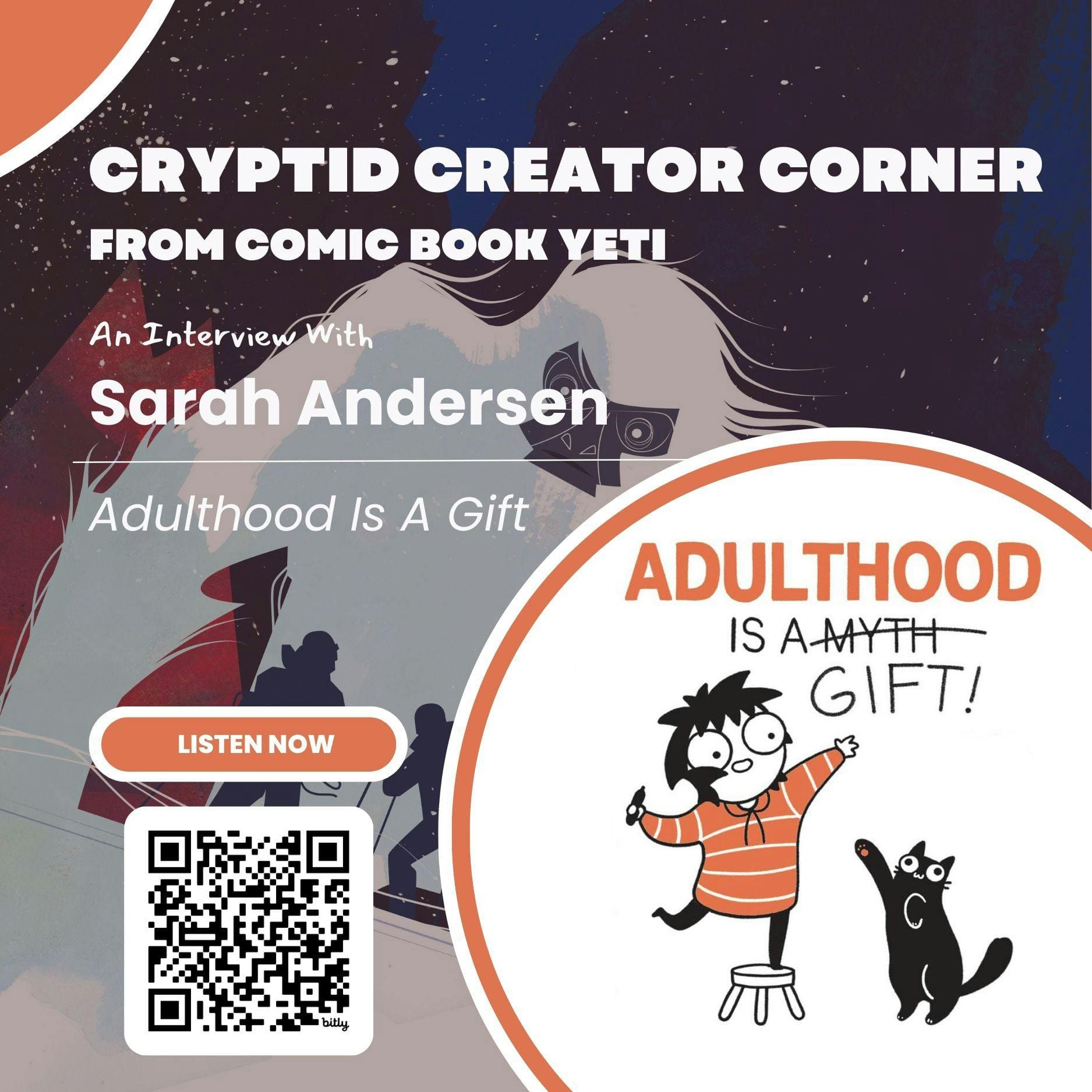 Sarah Andersen talks Adulthood Is A Gift | The Comic Book Yeti Cryptid Creator Corner podcast