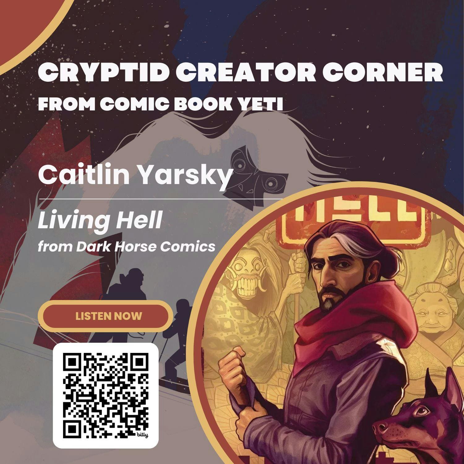 Caitlin Yarsky Interview - Living Hell | The Comic Book Yeti Cryptid ...