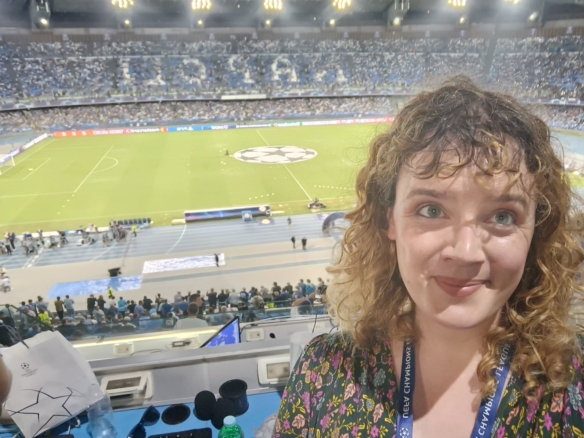 Nicky Bandini at Stadio Maradona for Napoli v Real Madrid | Serie A ...