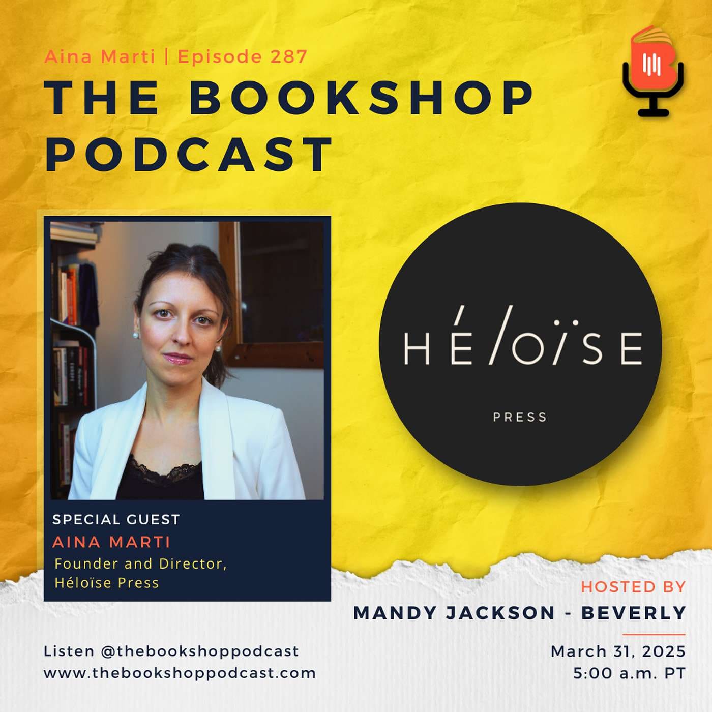 Literary Visionary: Aina Marti of Héloïse Press | The Bookshop Podcast ...