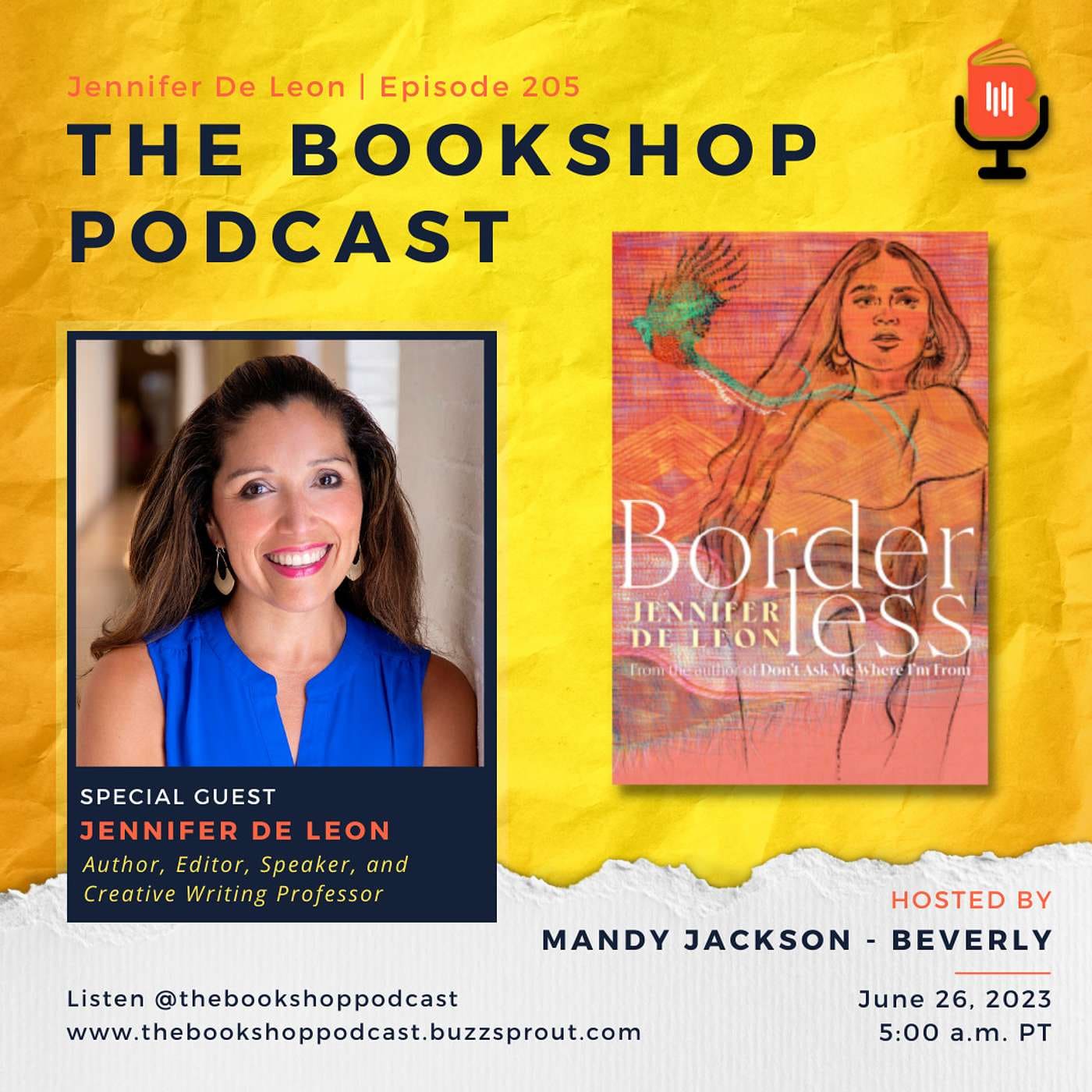 Jennifer De Leon | The Bookshop Podcast - Mandy Jackson-Beverly
